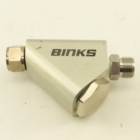 Binks 83-2596 Paint Sprayer Strainer Cleanout Filter Wye W/ New 80 Mesh ...