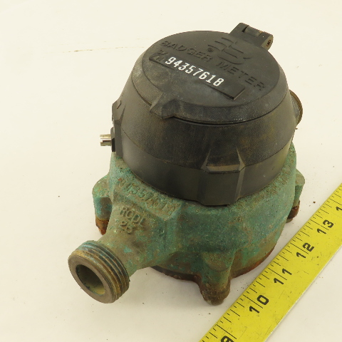 Badger 33626-002 Model 25 Analog Direct reading Water Meter Brass 5/8 x ...
