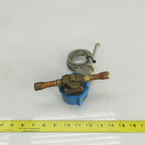 Danfoss 018F6857 Solenoid Coil Valve 24VDC W/1/2" ID Copper Sweat Valve ...
