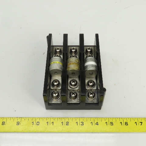 Hinode Kyosan 25SH140 140A 250V Fast Acting Fuse Triple Block Assembly ...