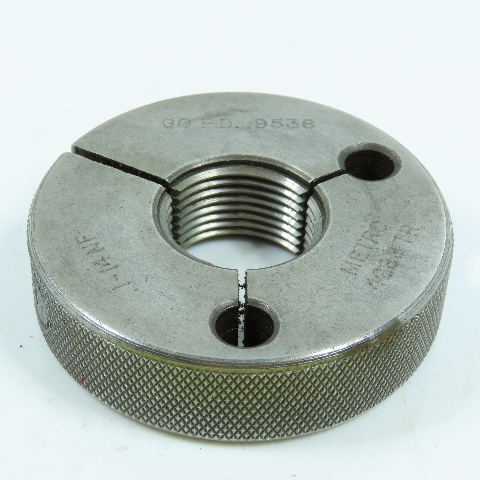 Metro 1"-14 NF Thread Ring Gage Go P.D. .9538 Go Only | Bullseye ...