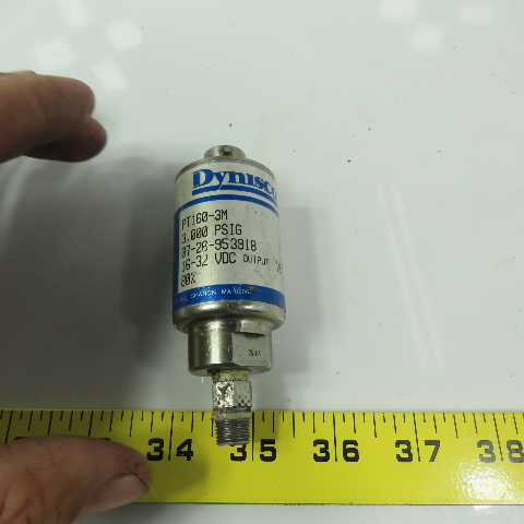Dynisco PT160-3M Transducer Pressure Sensor 16-32 VDC 80% 0- 3.000 PSIG ...