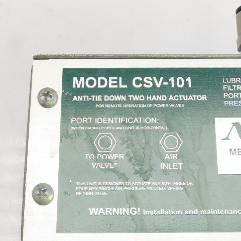 Mead CSV-101 Anti-Tie Down Two Hand Actuator 70-100PSI 1/8" NPTF | Bullseye Industrial Sales