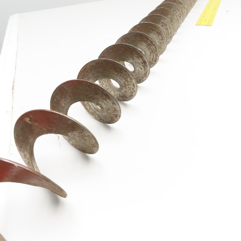 3-1/2" OD x 1-1/4" ID Right Hand Centerless Conveyor Helicoid Auger ...