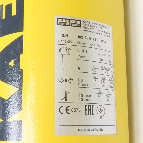 Kaeser F142KE 2" NPT 3 Stage Coalescing Particulate Filter Assembly ...