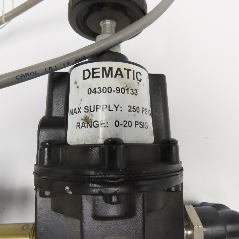 Dematic 04300-90133 1/2" NPT 2 Stage Air Pressure Regulator Filter W ...