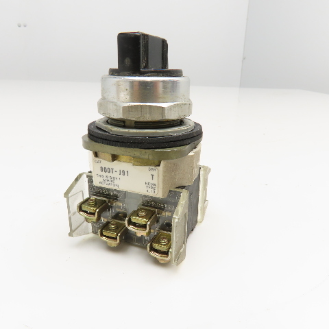 Allen Bradley 800T-J91 3 Position Spring Return Selector Switch 600V ...