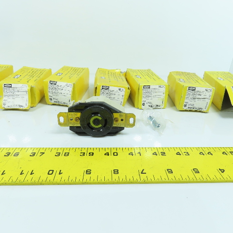 Hubbell HBL2310 20A 125V Twist Lock Flush Receptacle Lot Of 8 ...