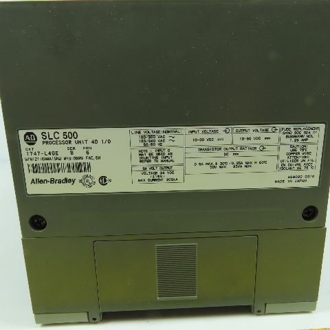 Allen Bradley 1747-L40E Ser B FRN 6 SLC 500 40 Point Processor Unit PLC ...