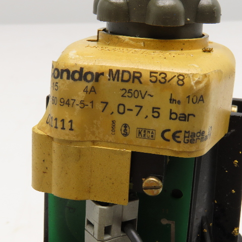 Condor MDR 53/8 250V Pressure Switch 7.0-7.5 Bar Broken Cover ...
