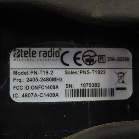 Tele Radio PN-T19-2 8-Button Radio Transmitter W/2 Waist Belts ...