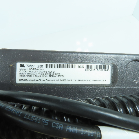 STI LCC-FB-AC1-U Light Curtain Control Box 115VAC With Cables ...