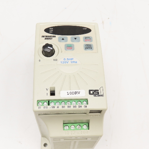 Automation Direct GS1-10P5 0.5Hp 120V 1Ph AC Drive 1-400Hz | Bullseye ...