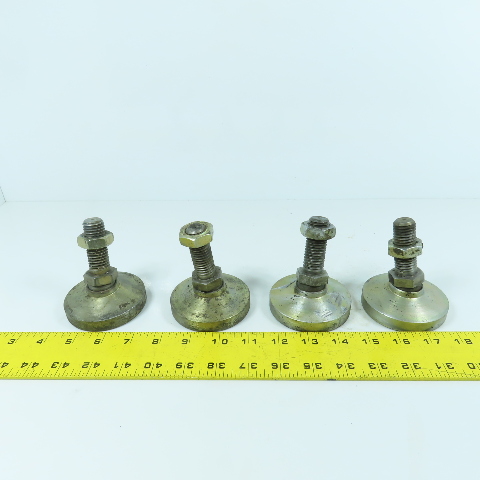 3" Swivel Machine Table Leveling Feet 3/4"-10 Stud Lot Of 4 | Bullseye ...