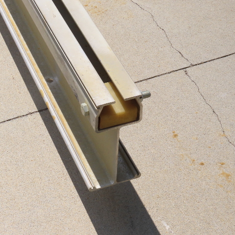 Gorbel Monorail 23' Aluminum Enclosed Runway Beam Track 250 LB Cap. 8 ...