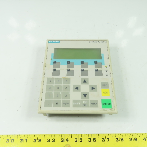 Siemens 6AV3 607-1JC20-0AX1 Simatic OP7 Display Operator Panel System ...