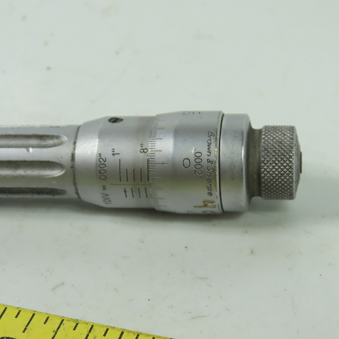 Brown & Sharpe 281 Three-Point Internal Bore Micrometer 0.800-1.000 For ...