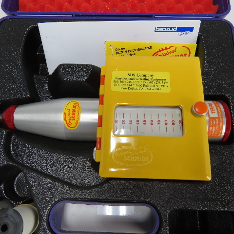 Schmidt Hammer Rebound Concrete Strength Tester Non Destructive NEW ...