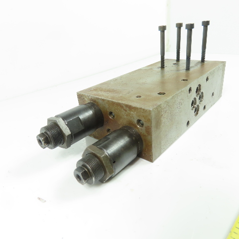 NR 25 17131 Hydraulic Manifold Block W/Cartridge Valves 6-5/16"x 3-1/8 ...