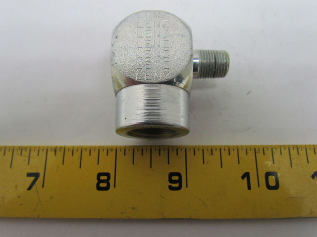 Lenz 2-6SE 1/8x3/8" NPT 90deg Street Elbow Pipe Fitting Adaptor Steel ...