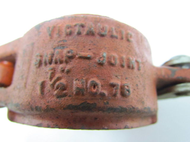 Victaulic No 78 1-1/2" Grooved Pipe Snap-Joint Coupling | Bullseye ...
