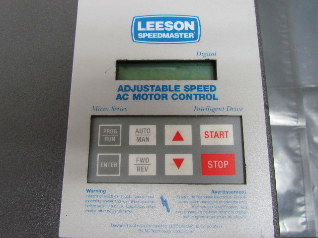 Leeson 174552.00 Micro Series AC Motor Control Digital Inverter Drive ...