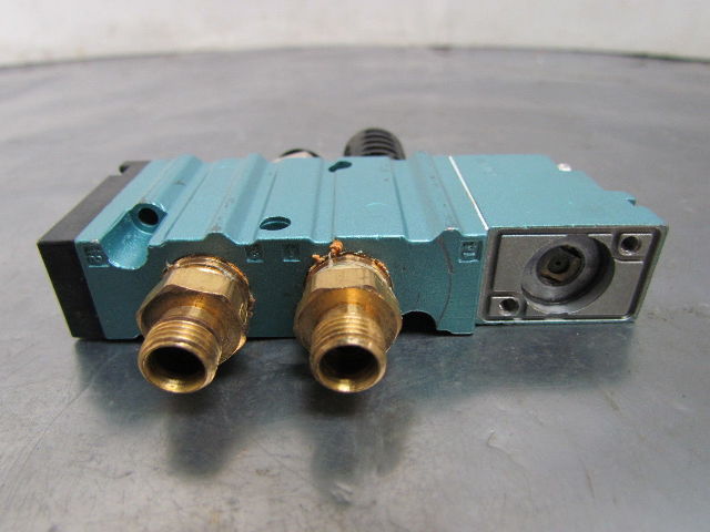 Mac 411A-BOA-DM-DDFJ-1JB 4 Way 2 Position Single Solenoid Valve 1/4 NPT ...