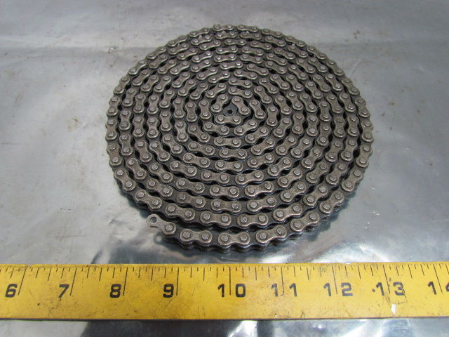 Diamond #35 No 35 Single Strand Riveted Roller Chain 3/8 Pitch 9 Ft USA ...