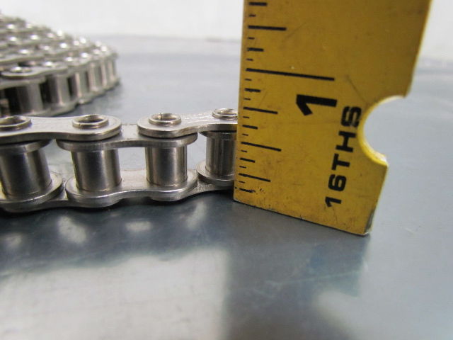 No 40 Single Strand Stainless Steel M1 Attachment Roller Chain 10 ...