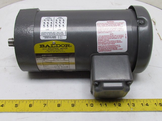 Baldor MVM3461C Electric Motor .37KW 1/2HP 230/60V 3 PH IEC D71C Frame ...