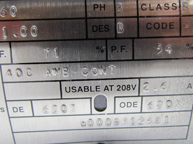 Baldor MVM3461C Electric Motor .37KW 1/2HP 230/60V 3 PH IEC D71C Frame ...