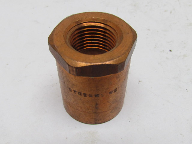Streamline 1"x1/2" Female Threaded Wrot Copper Reducer Sweat Fitting ...