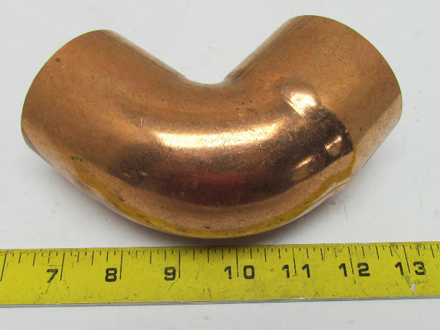 EPC 2-1/2x2-1/2" FTG x C Wrot Copper 90 Deg Elbow Sweat Fitting ...