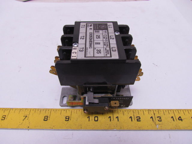 General Electric CR353AB3AA1 Contactor 2-3 Pole 25A 1-3Ph 120V Coil ...