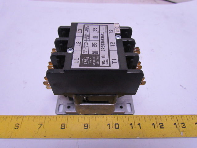 General Electric CR353AB3AA1 Contactor 2-3 Pole 25A 1-3Ph 120V Coil ...