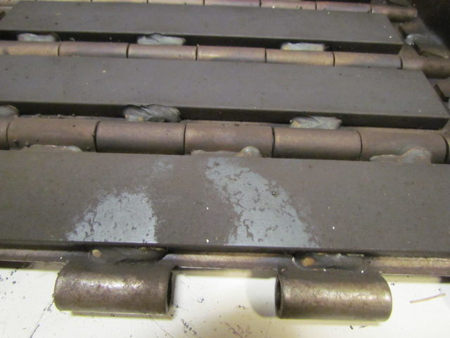 MAYFRAN 235030 12" Winged Conveyor Belt Chain 25"L w/Rollers Modified ...