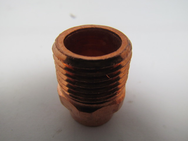 Nibco CP-604 1/2" CxM Copper x Male Threaded Adapter Fitting 1/2" Lot ...