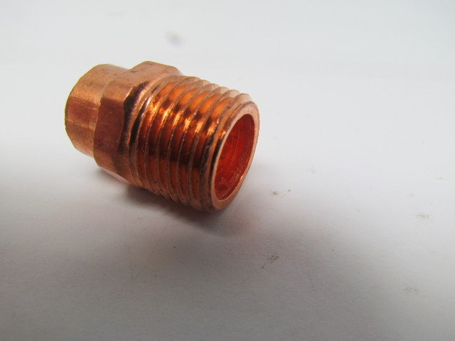 Nibco CP-604 1/2" CxM Copper x Male Threaded Adapter Fitting 1/2" Lot ...