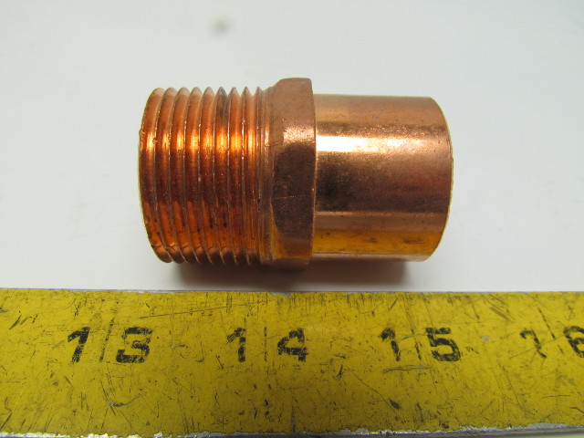 Nibco CxMNPT 1"x1" Threaded Male Adapter Wrot Copper Fitting C604 Lot ...