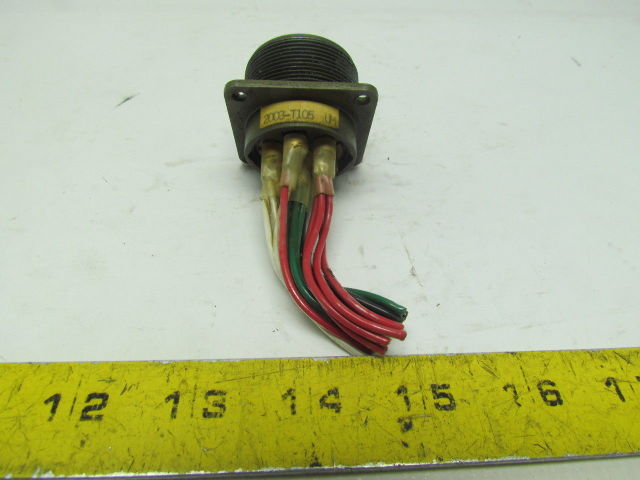 Amphenol MS3102A24-10PZ 7 Pin Male Connector Plug Solder Size 24 Other ...