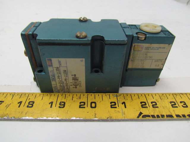 MAC 6211A-211-PM-1120A Single Coil Pneumatic Directional Control Valve ...