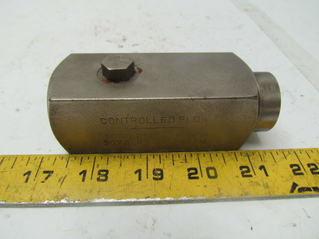 Parker PC K600S-30GK Pressure compensated flow control hydraulic valve ...