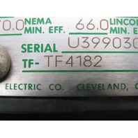 Lincoln TF4182 3Hp Electric Motor 230/460V 3 Ph 182T Frame 855 RPM ...