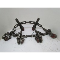 X458 Chain 90" Long Sec of Chain W/6 4" Trolleys with 4" Drop Overhead ...