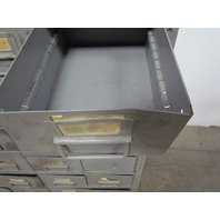 48 drawer industrial metal storage parts bin cabinet 75"hx36"wx12"D ...