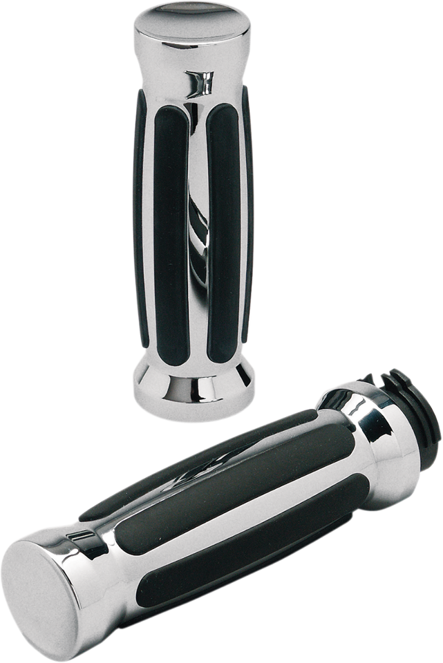 Pro One Chrome 1" Motorcycle Grips 1987-2018 Kawasaki Vulcan Suzuki ...