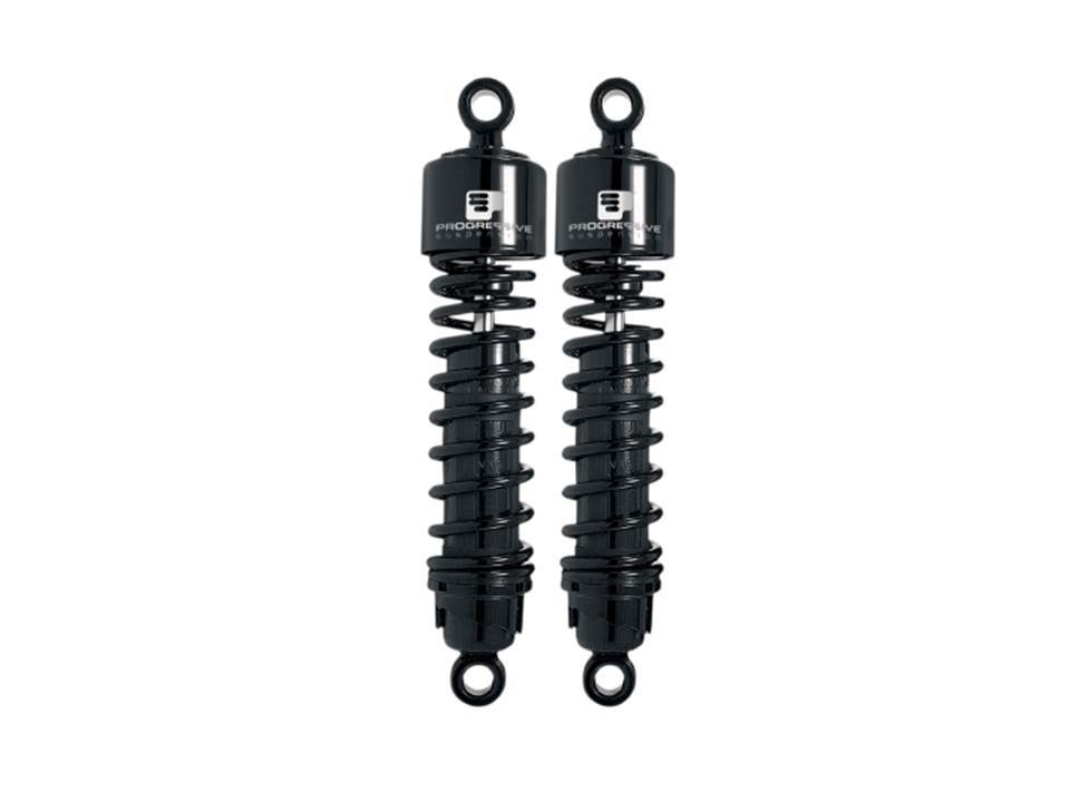 Progressive 412 Series 12" Black Heavy Duty Rear Shocks for 91-17 ...