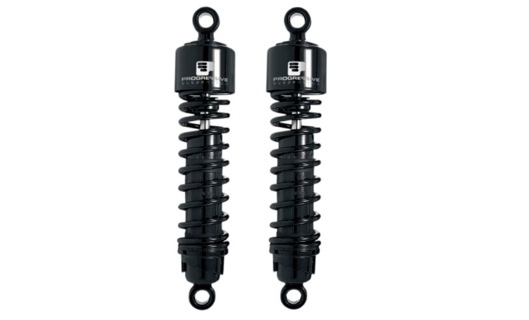 Progressive 12" Black 412 Heavy Duty Rear Shocks 2012-2016 Harley ...