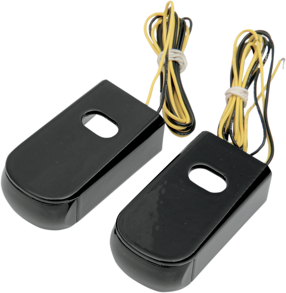 Alloy Art Black Red LED Strut Mount Marker Lights 2004-2020 Harley ...