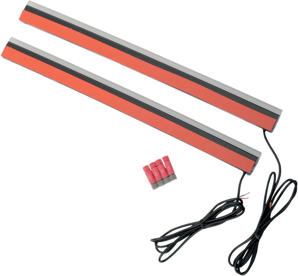 Custom Dynamics 12" Red LED Pair Smoke Lens Plasma Rods Turn fits ...